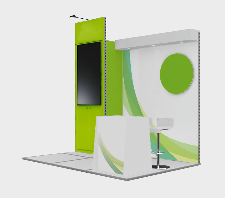 Stand 3x2 con Bodega - STAND DISEC