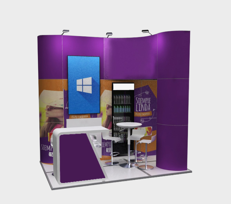 Stand 3x2 con Bodega - STAND DISEC