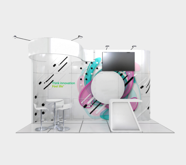 Stand 5x2 con Bodega - STAND DISEC